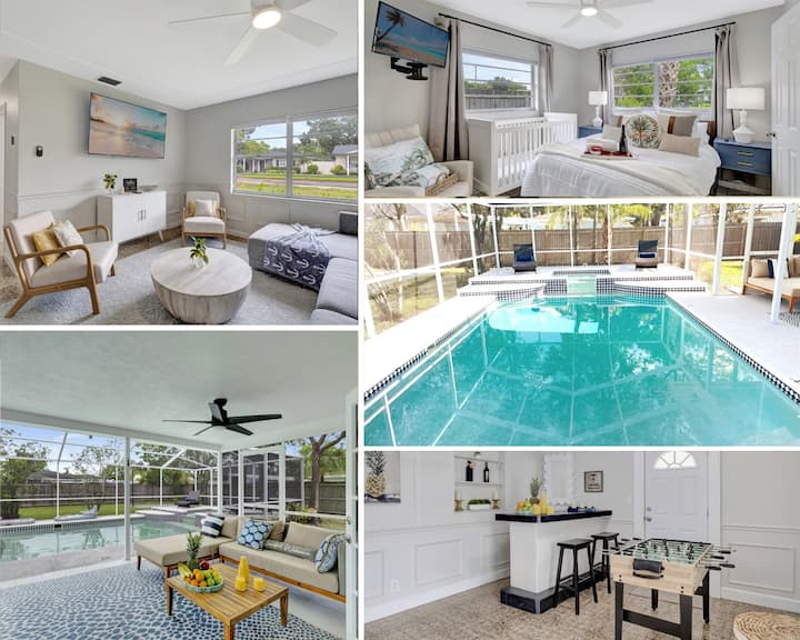 Stunning Heated Pool & Spa House Blocks To Midtown - Tampa Bay, FL