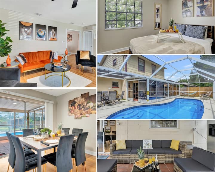 Stunning Pool House | Bbq | 15ppl |Stylish & Fun! - Tampa, FL