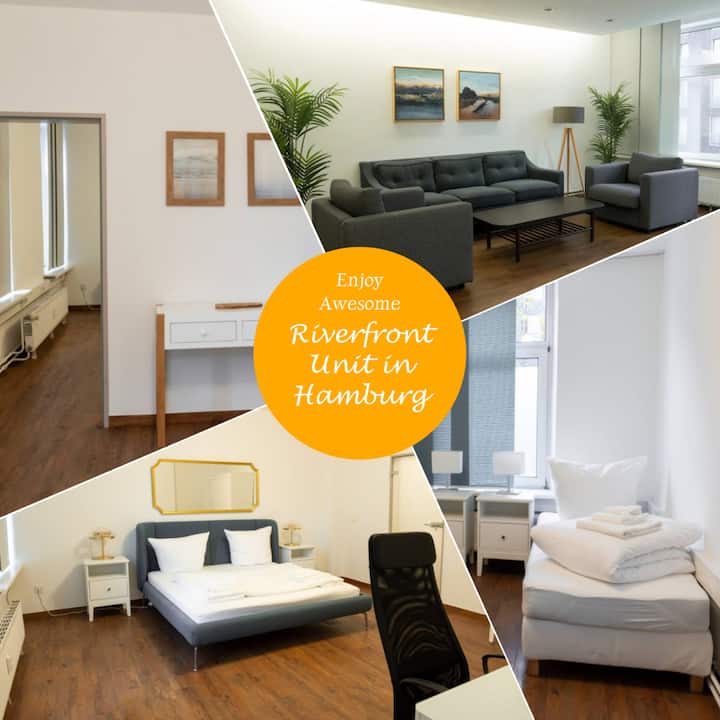 3-zimmer-wohnung Am Fluss - Hamburgo