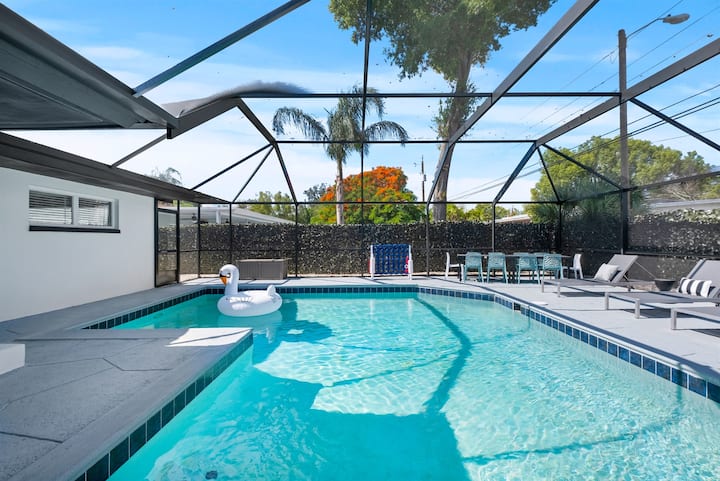 Sleeps14 Heated Pool Clearwater Beach Bbq Fire Pit - Clearwater, FL