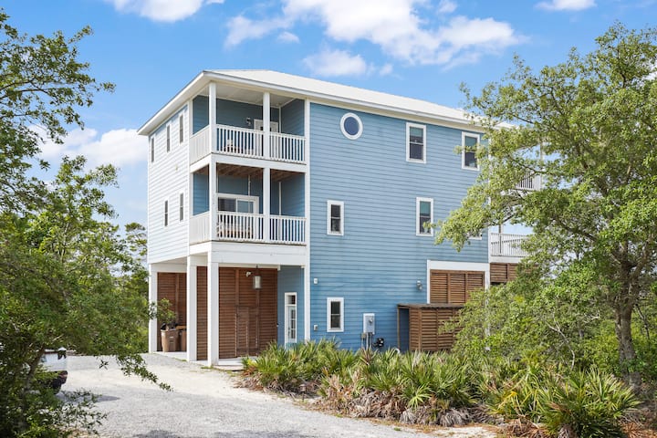 The Blue Pearl- Gulf View Home, Family Friendly, S - Cape San Blas, FL