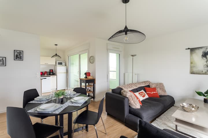 Le Mint - Appt 2 Chambres Avec Parking - Rennes