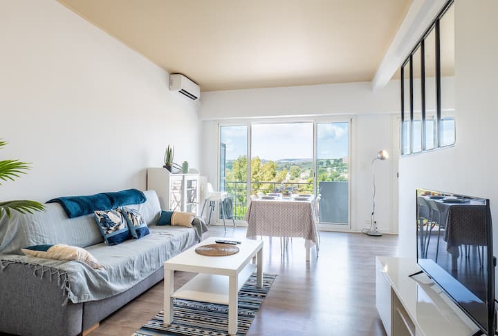 Cocon Lumineux Avec Vue Sur Mer - Cagnes-sur-Mer