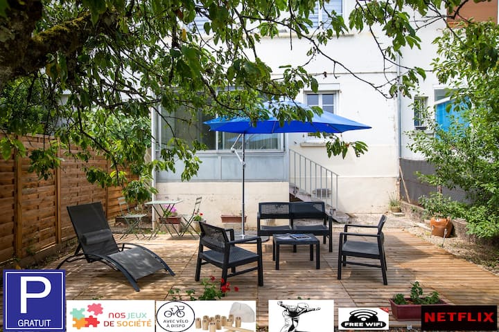 Le Vacancier : Charmante Maison Avec Jardin - Besançon