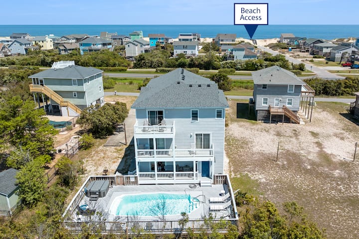 Tequila Mockingbird: Private Pool, Semi-oceanfront - Nags Head, NC