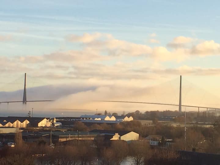 Vue De L'artiste - Vue Pont De Normandie - Honfleur