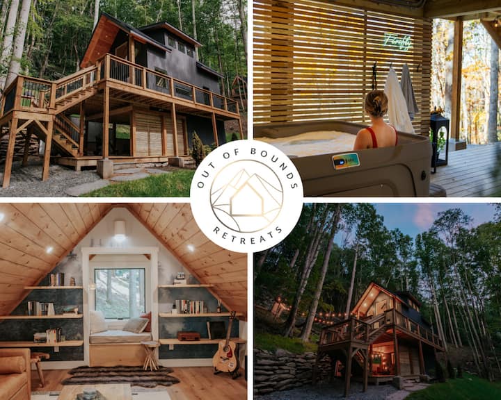 Luxury Couples Retreat, Hot Tub & Sauna - Boone, NC