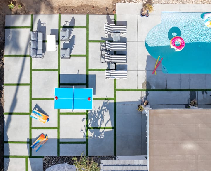 The Compadre Estate - Ping Pong, Wet Bar, Pool - Palm Springs, CA