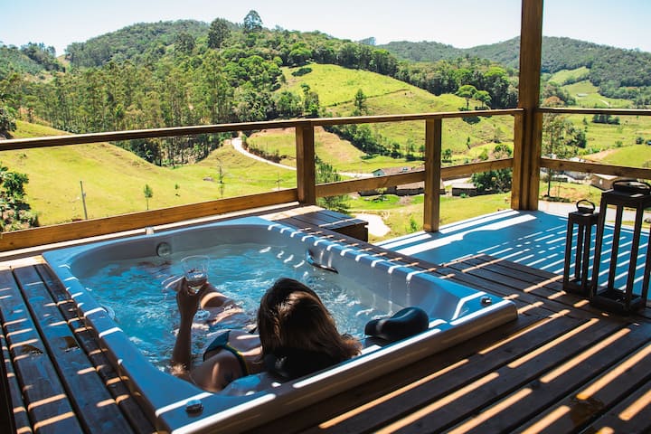 Prana Chalé Com Hidromassagem - ÁGuas Mornas - Sc - Águas Mornas