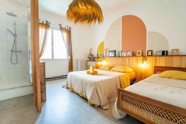 La Boga Surf House - Chambre Premium - La Mama - Biscarrosse