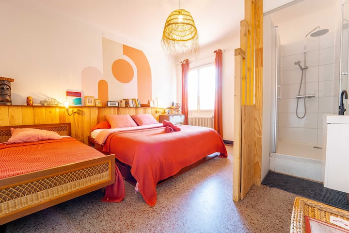 La Boga Surf House - Chambre Premium - La Patcha - Biscarrosse