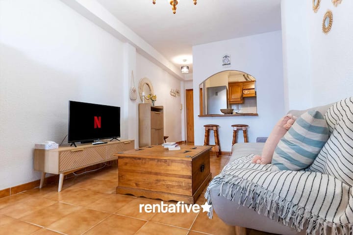 Rentafive - Terraza, Piscina, Parking, Cerca Playa - Elche