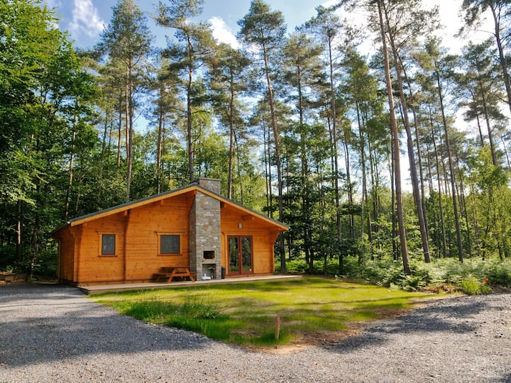 Chalet Moderne En Bois Avec Poêle à Bois, En Forêt - Belgium