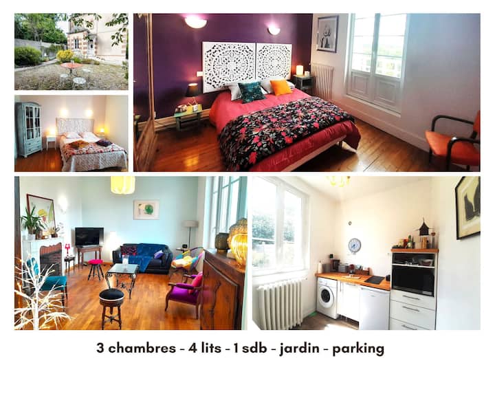 Maison Bohème Chic-3 Chb- 6 Pers- Jardin- Valençay - Valençay