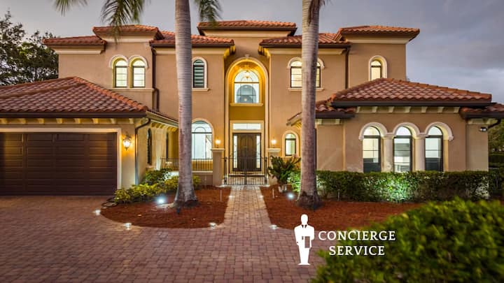 6500sf Luxe Design 8br Mansion/heated Pool/cinema - Jupiter, FL