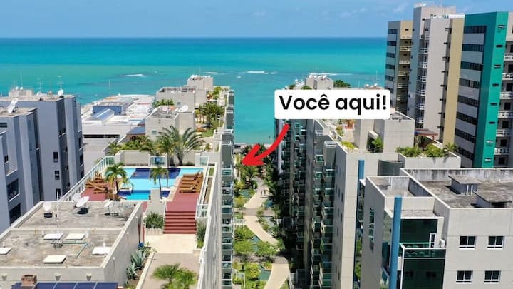Edf Jtr - 2 Quartos | Condo Beira Mar | Piscina | - マセイオ