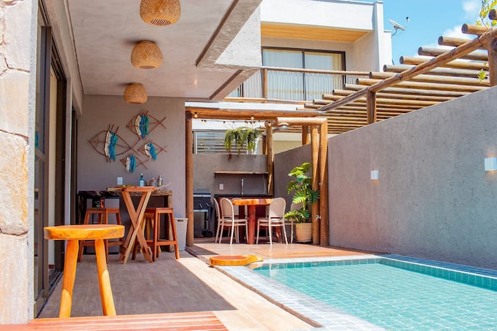 Beautiful Beachfront House In Milagres - São Miguel dos Milagres