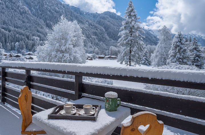Appartement Avec Vue Sur La Chaîne Du Mont Blanc. - Les Houches