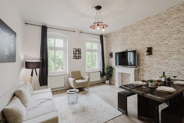 Vintage-appartement Bauhaus|2 Schlafzimmer|netflix - Dessau