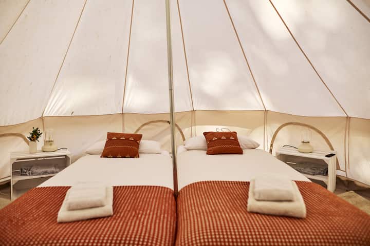 Tente-salle De Bain Partagée-2er Doppelbett - Mecklenburgische Seenplatte