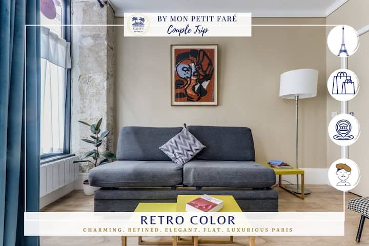 Retro Color - Rénové Proche De Tour Eiffel - Parigi