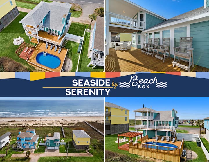 Beachfront Home With Pool & Private Walkover - Galveston, TX