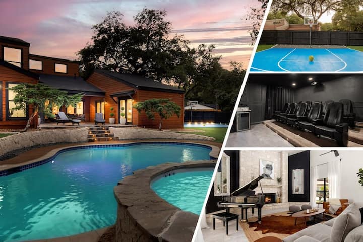 Oak Villa | Cinema | Pool & Spa | Basketball, Golf - Stone Oak - San Antonio