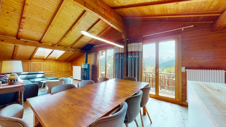 Appartement Avec Vue Spectaculaire Sur Les Sommets - Crans-Montana