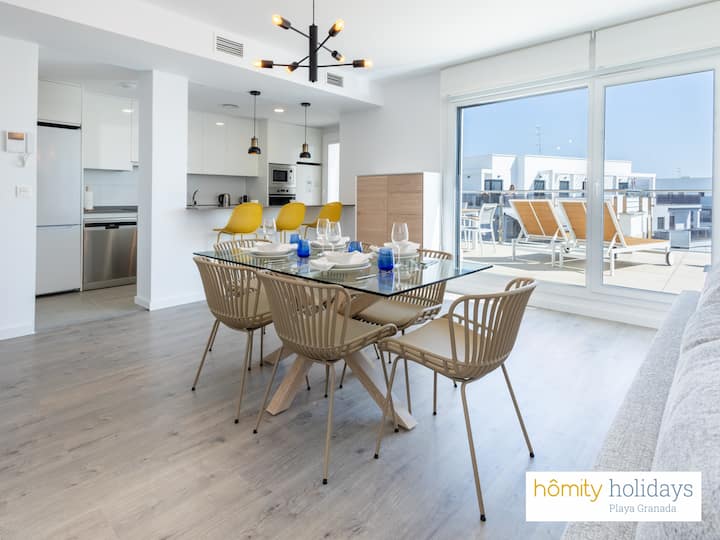 Homity Holidays - Luxury Penthouse Ab-3-d2-4a - Motril