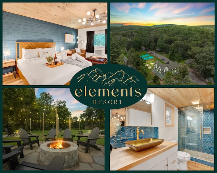 Elements Modern Charmer| Firepits | Pet-friendly - Pocono Mountains, PA