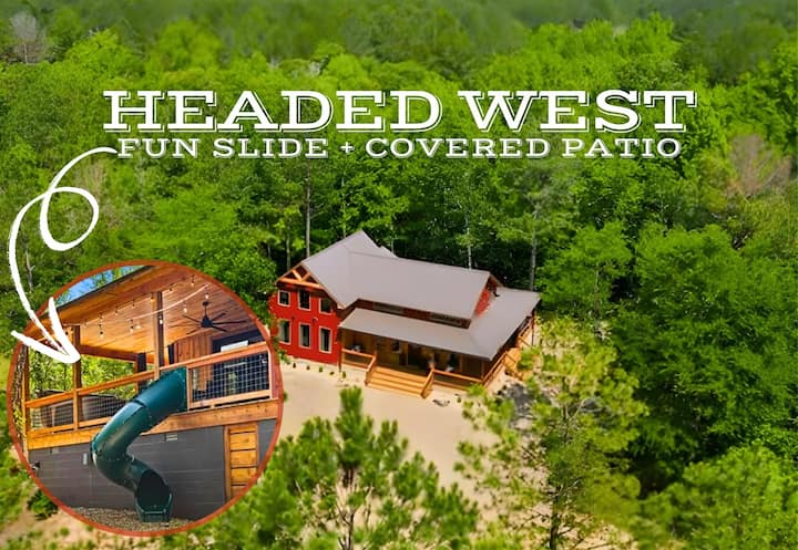 Rustic Cabin W/ Fire Pit, Porch Slide, Hot Tub - Broken Bow, OK