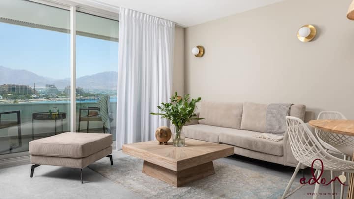 View מיני פנטהאוז עם נוף מטריף לים - Eilat