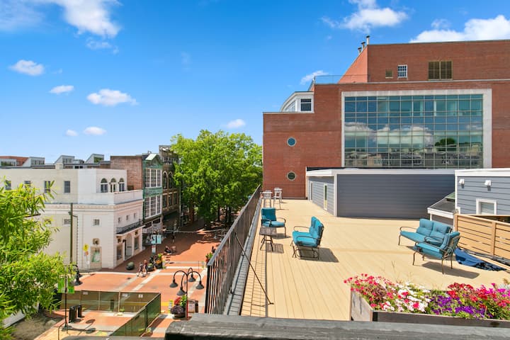 Stylish Downtown Mall Loft With Rooftop - Charlottesville, VA