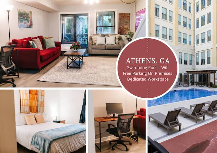 3-bed Athens Getaway Right Near Uga! Pool, Parking - Athens, GA