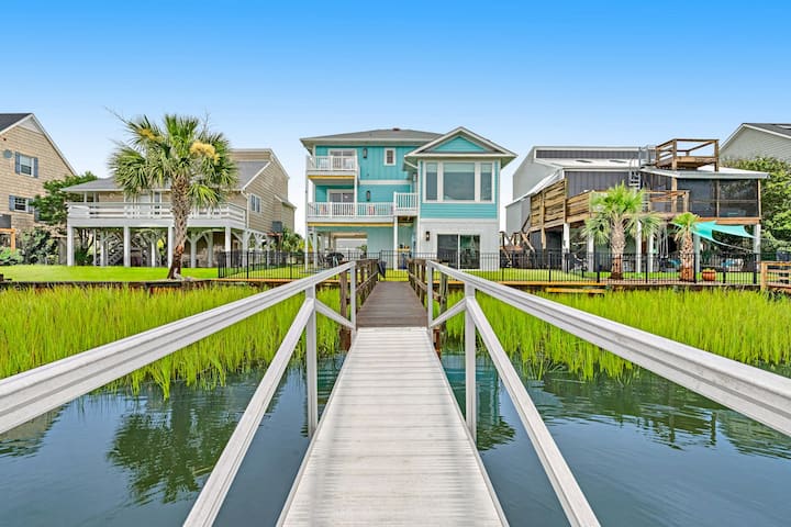 4br Canal-front Home With Pool & Grill - Ocean Isle Beach, NC