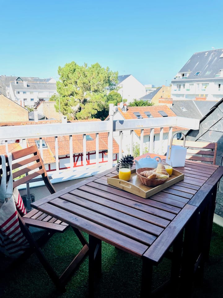 Cocon Lumineux Avec Terrasse Proche Plage La Baule - La Baule-Escoublac