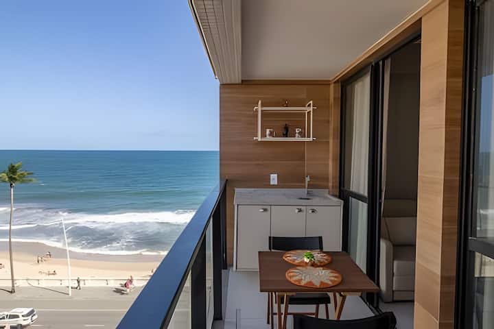 Quarto E Sala Vista Mar Na Barra - Barra