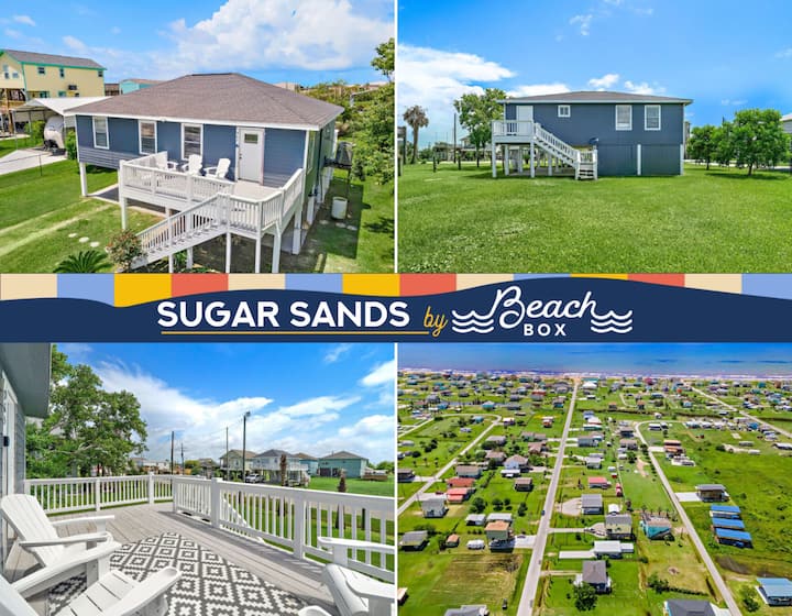 Cozy Beach Getaway With Large Deck, Steps To Beach - クリスタル・ビーチ, TX