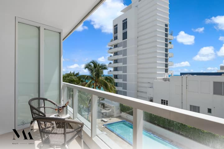 Fontainebleau|2 Dbl Queen Beds W/ Beach Access+spa - Miami Beach