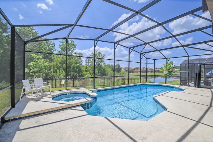 Upstay : Disney Retreat 9 Chambres Avec Piscine, Barbecue Et Jacuzzi - Kissimmee