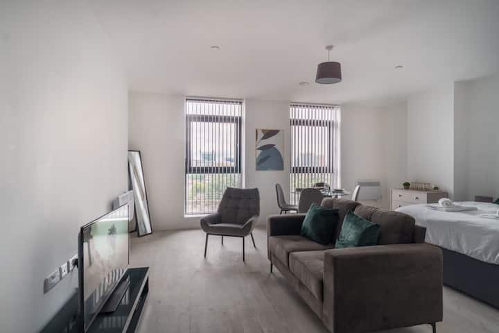 Modern Studio Apartment In Salford, Great Views - 샐퍼드