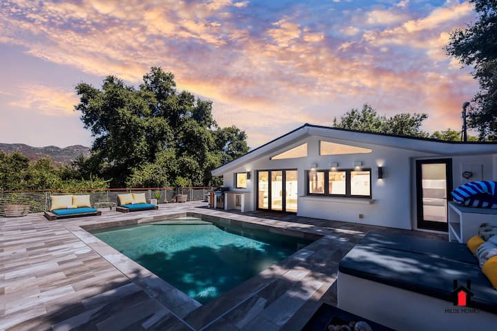Secluded Haven | Mountain Views & Pool Delight - Malibu, CA