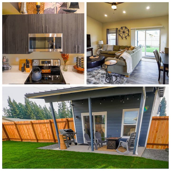 Modern 2 Bedroom Home Outdoor Patio & Fenced Yard - Millersylvania State Park, Olympia