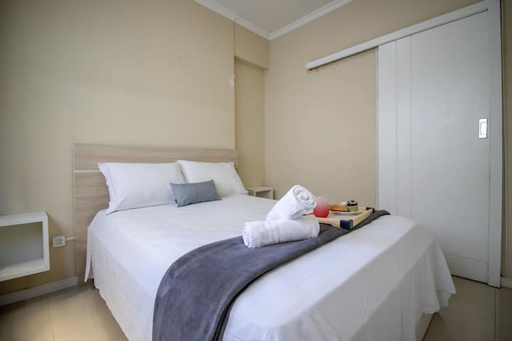 Ros84 - Quadra Mar, 1 Dorm, Climatizado, Wi-fi - Balneario Camboriú