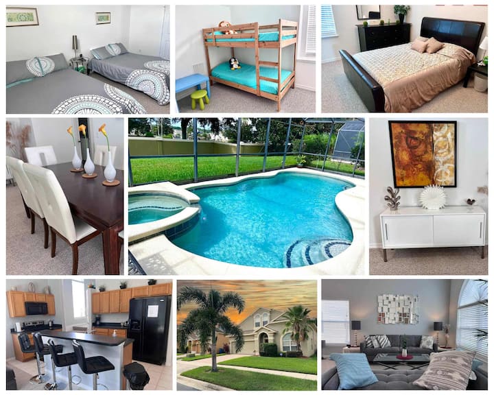 5br Sleeps 13 With Private Pool & More! - Davenport, FL
