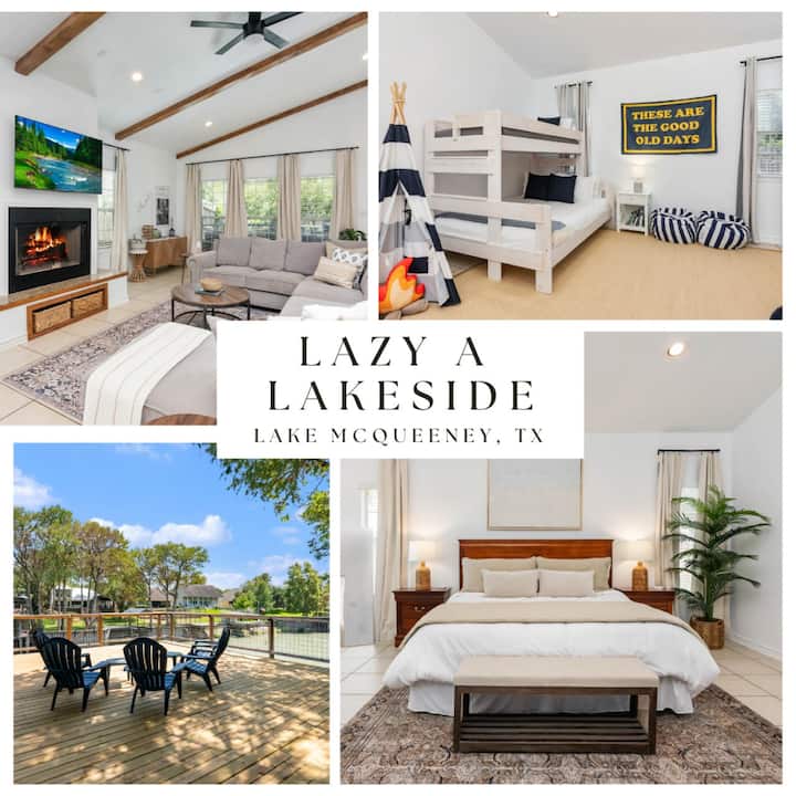 Lazy A Lakeside*accommodates 16 W/ Hot Tub - Seguin, TX