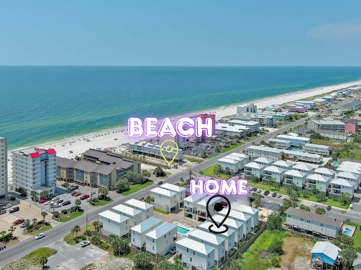Steps To Beach! Heated Pool & Modern Luxury - Gulf Shores, AL
