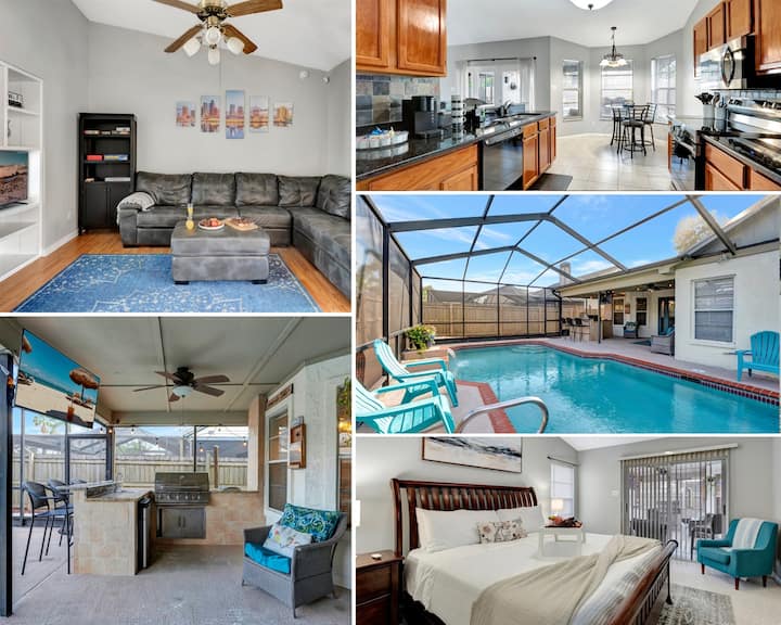 Stunning Heated Pool House For 10 In Brandon, Fl - 리버뷰