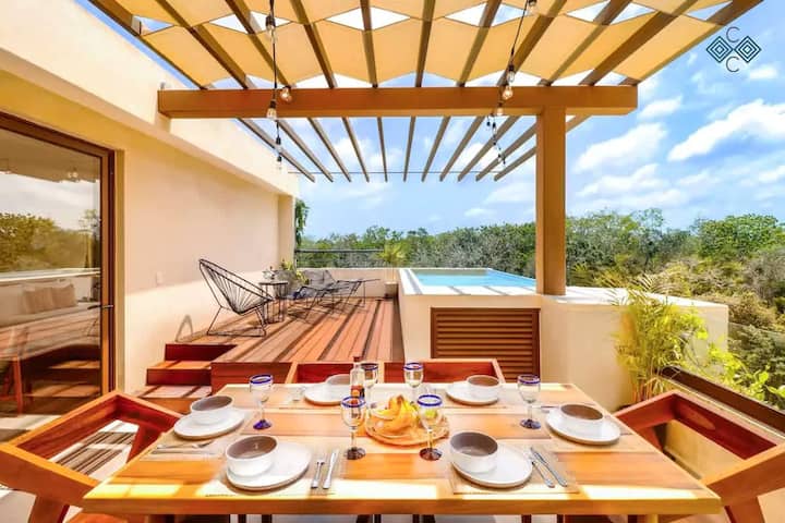 Tulum Jungle Penthouse | Private Rooftop Pool - Tulum