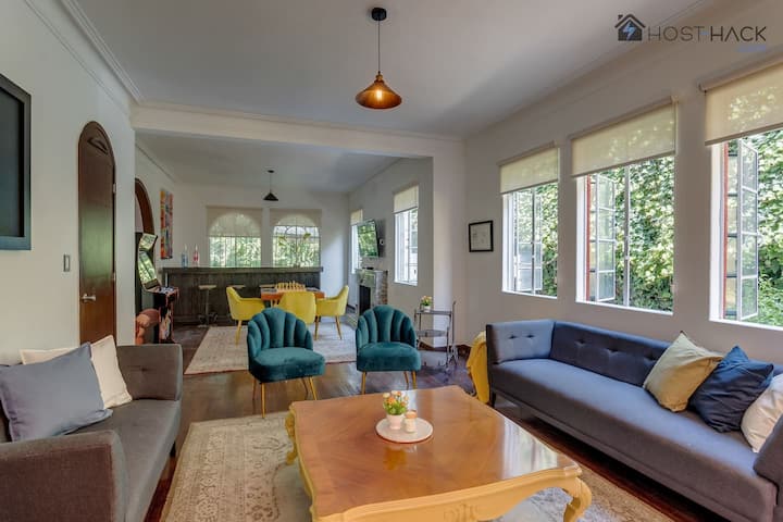 Amazing Boho House With 6 Rooms And Garden - Ciudad de México